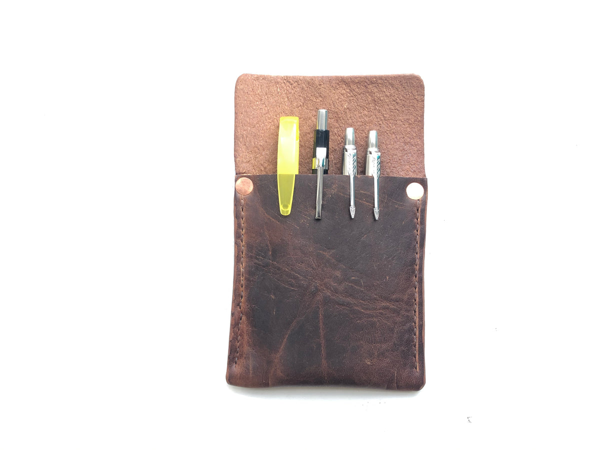 Utensil Sleeve in Horween Leather – Double Rivet Leather